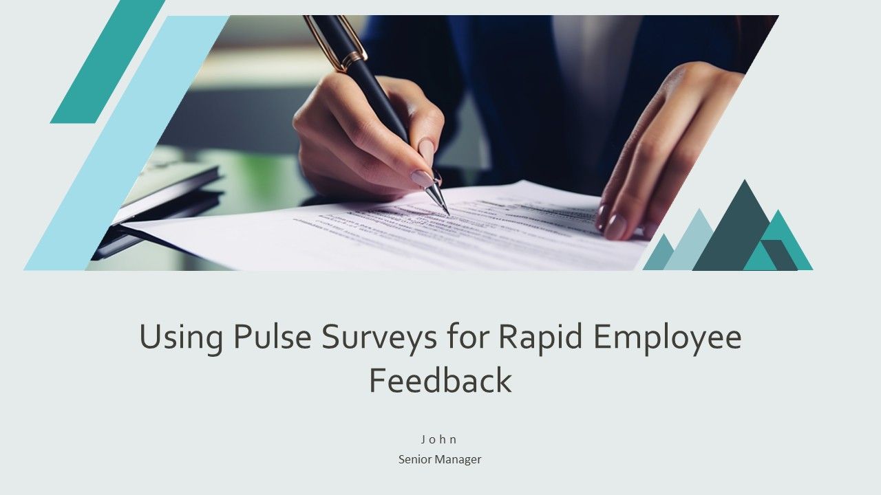 Using Pulse Surveys For Rapid Employee Feedback PPT Example AT