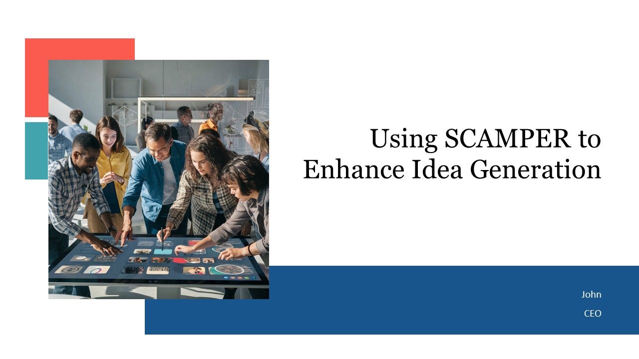 Using SCAMPER To Enhance Idea Generation PPT Example AT