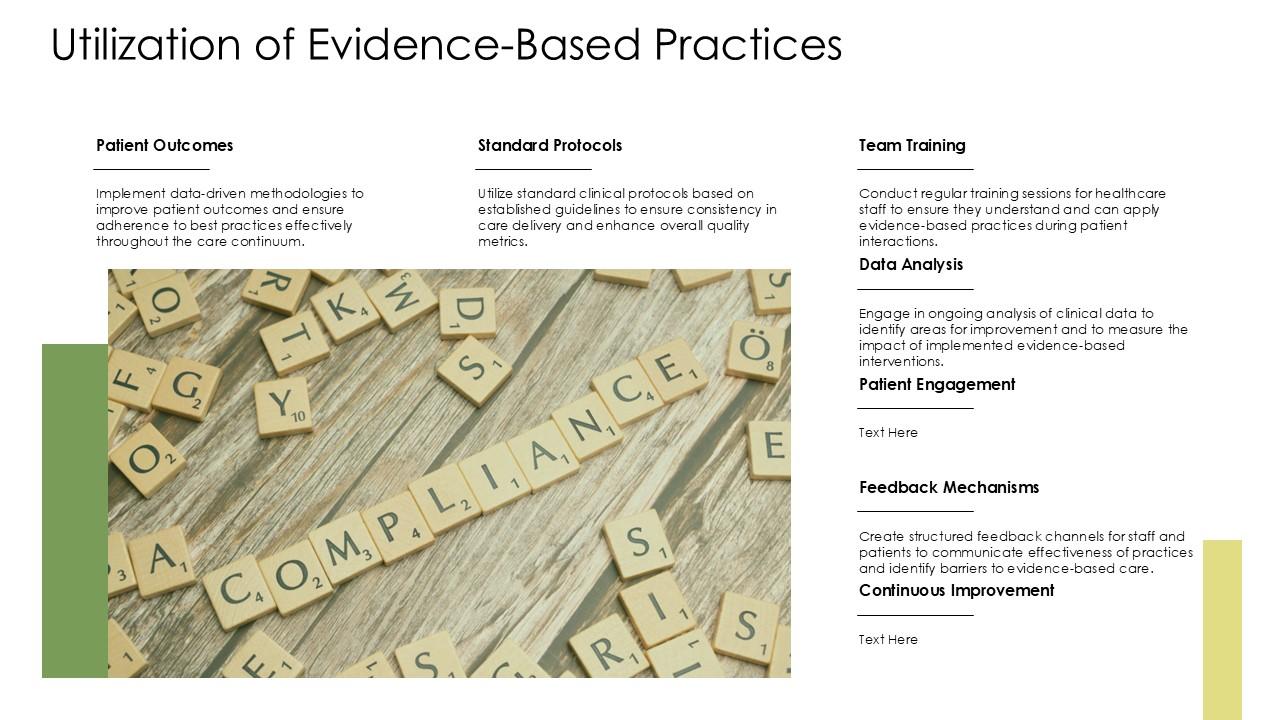 Utilization Of Evidence Based Practices Cleveland Clinic Standards Ppt Template St Ai Ss Ppt