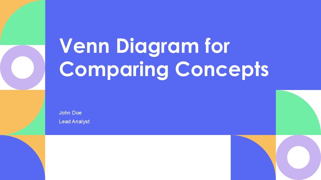 Venn Diagram For Comparing Concepts PPT Outline AT