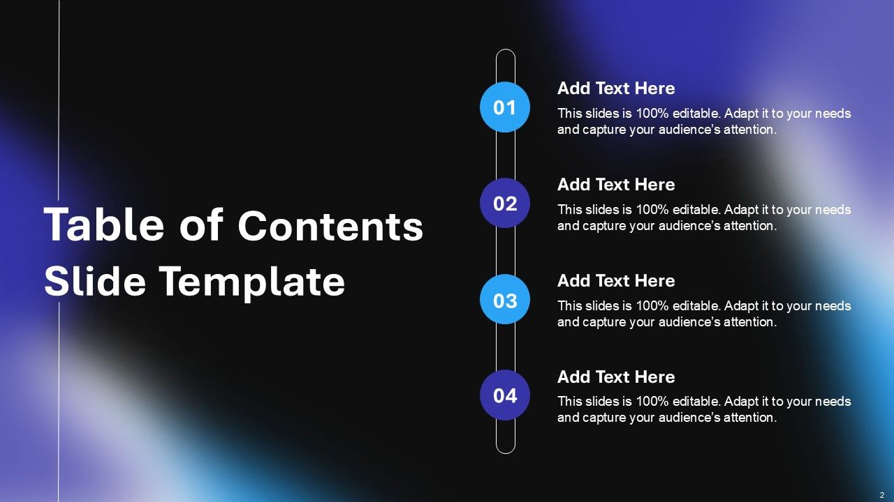 Vibrant Gradient Powerpoint Background Template