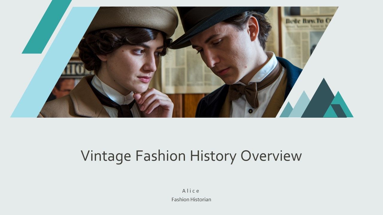 Vintage Fashion History Overview PPT Summary AT