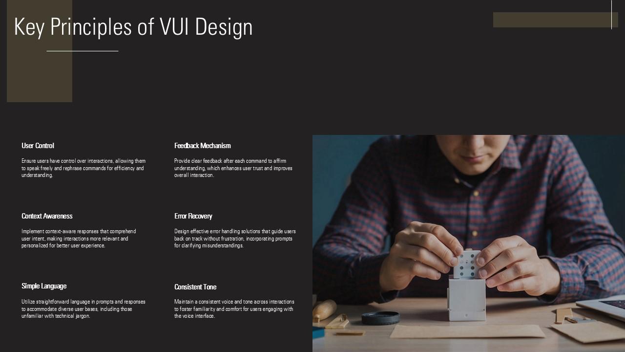 Voice User Interface VUI Design Speech Recognition Usability PPT Example ST AI PPT PowerPoint