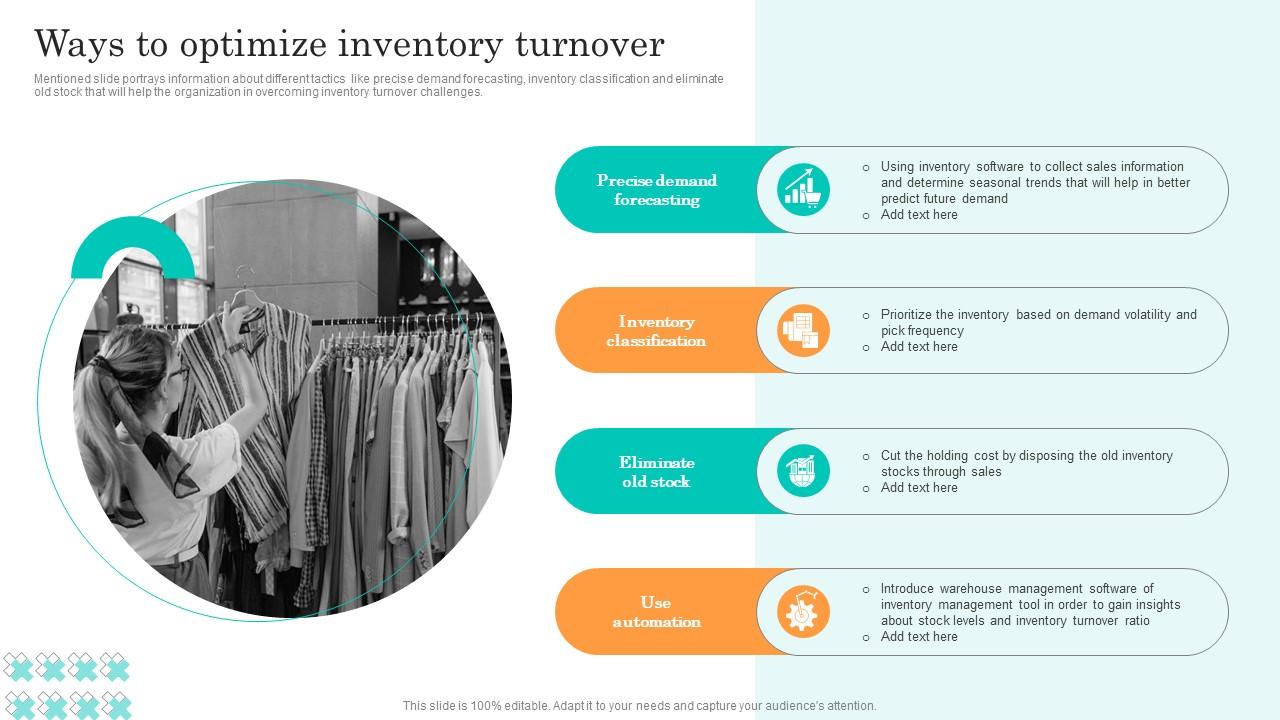 Ways To Optimize Inventory Turnover Efficient Management Retail Store Operations PPT Sample