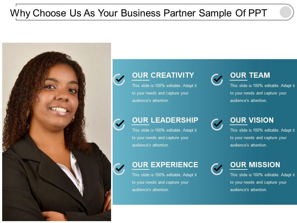 Why Choose Us As Your Business Partner Sample Of Ppt | PowerPoint Slide ...