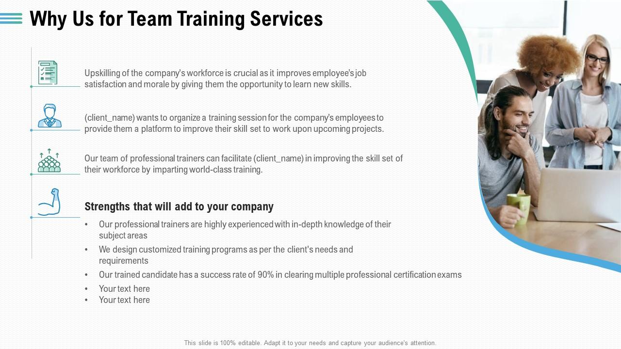 Why Us For Team Training Services Ppt Styles Example | Presentation ...