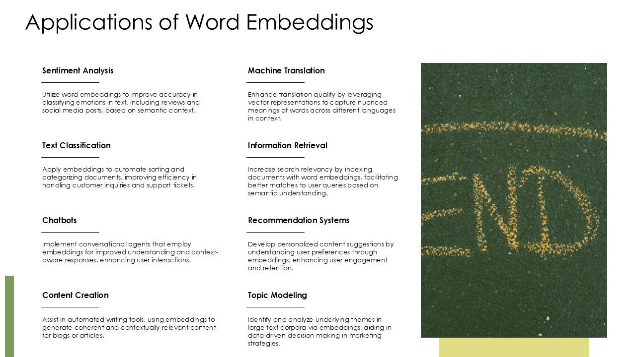 Word Embeddings Vector Representations Language Models PPT Template ST AI PPT Template