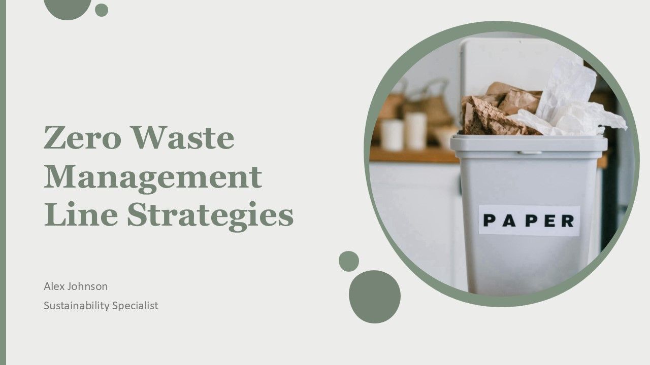 Zero Waste Management Line Strategies PPT Guidelines AT