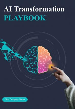 AI Transformation Playbook Report Sample Example Document PPT Template