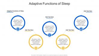 Adaptive Functions Of Sleep Ppt Presentation Cpp PPT Presentation