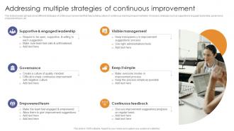 Addressing Multiple Strategies Of Continuous Improvement Enabling Flexibility And Scalability ...