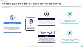 Amazon Quantum Ledger Database Operational Process Exploring Diverse Blockchain BCT SS PPT Example