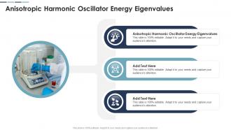 Anisotropic Harmonic Oscillator Energy Eigenvalues In Ppt Powerpoint Presentation Slide ...