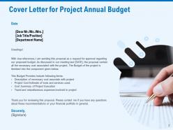 Annual budget project proposal powerpoint presentation slides ...