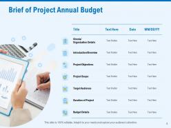 Annual budget project proposal powerpoint presentation slides ...