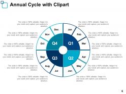 Annual Cycle For Planning Each Month Highlighting Four Periods Arrow ...