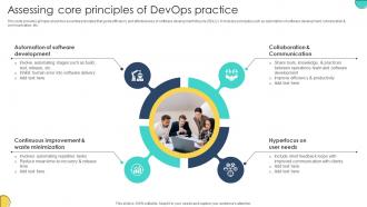 Assessing Core Principles Of Devops Practice Adopting Devops Lifecycle For Program PPT Example