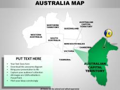 Australia continents powerpoint maps with act territory | Presentation ...