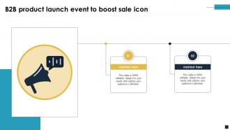 B2B Product Launch Event To Boost Sale Icon PPT Example
