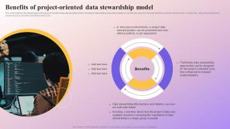 Benefits Of Project Oriented Data Stewardship Model Data Subject Area Stewardship Model PPT Sample