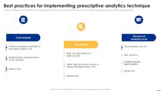 Best Practices For Implementing Prescriptive Big Data Analytics Applications Data Analytics SS ...