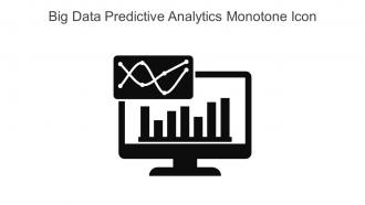 Big Data Predictive Analytics Monotone Icon In Powerpoint Pptx Png And Editable Eps Format PPT Slide