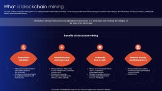 Blockchain Decoded Understanding The What Is Blockchain Mining BCT SS V PPT Slide