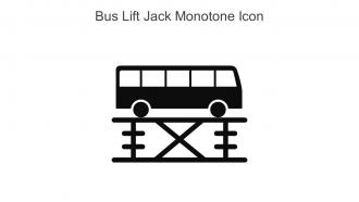 Bus Lift Jack Monotone Icon In Powerpoint Pptx Png And Editable Eps ...