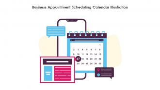 Business Appointment Scheduling Calendar Illustration PPT Template