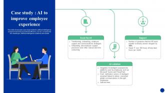 Case Study Ai To Improve Employee Experience How Ai Is Transforming Hr Functions CM SS PPT ...