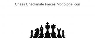 Chess Checkmate Pieces Monotone Icon In Powerpoint Pptx Png And ...