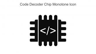 Code Decoder Chip Monotone Icon In Powerpoint Pptx Png And Editable Eps Format PPT Presentation