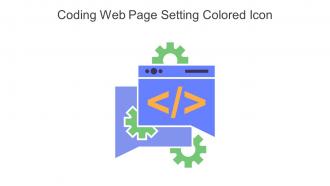 Coding Web Page Setting Colored Icon In Powerpoint Pptx Png And Editable Eps Format PPT Template