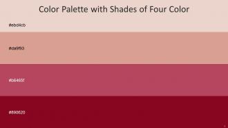 Color Palette With Five Shade Oyster Pink Petite Orchid Blush Monarch ...
