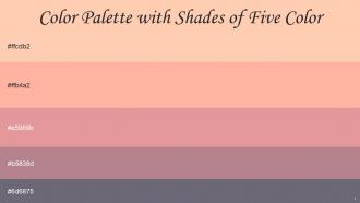 Color Palette With Five Shade Romantic Wax Flower Tonys Pink Brandy ...