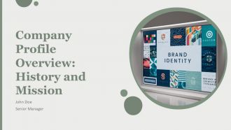 Company Profile Overview History And Mission PPT Slides AT
