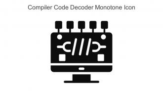Compiler Code Decoder Monotone Icon In Powerpoint Pptx Png And Editable Eps Format PPT Presentation
