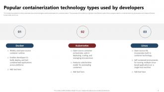 Containerization Technology Powerpoint Presentation Slides PPT Example