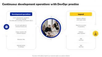 Continuous Development Operations With DevOps Practice Iterative Software Development PPT Example