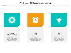 Cultural Differences Work Ppt Powerpoint Presentation Pictures ...