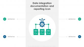 Data Integration Documentation And Reporting Icon PPT Example