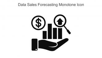 Data Sales Forecasting Monotone Icon In Powerpoint Pptx Png And ...