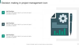 Decision Making In Project Management Icon PPT Example