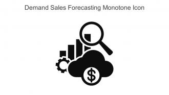 Demand Sales Forecasting Monotone Icon In Powerpoint Pptx Png And ...