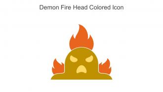 Demon Fire Head Colored Icon In Powerpoint Pptx Png And Editable Eps ...