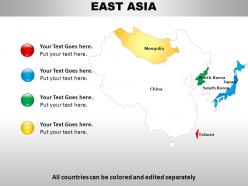 East asia continents powerpoint maps | Presentation Graphics ...