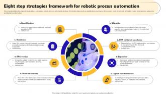 Eight Step Strategies Framework For Robotic Process Automation Implementation PPT Presentation