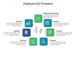 Employee Exit Procedure Ppt Powerpoint Presentation Portfolio Skills Cpb | Presentation Graphics ...