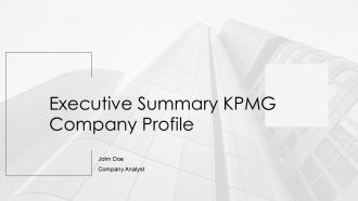 KPMG Company PowerPoint Presentation and Slides PPT PowerPoint | SlideTeam