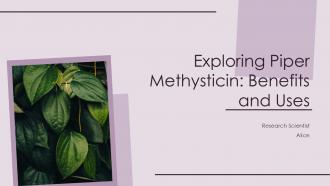 Exploring Piper Methysticin Benefits And Uses PPT Sample ST AI PPT ...